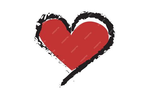 Premium Vector Heart Doodles Set Hand Drawn Hearts Collection