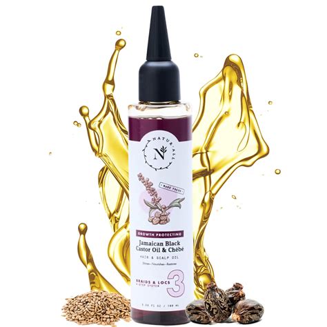 Naturall Aceite De Ricino Negro Jamaicano Y Chebe De 338 Onzas Para