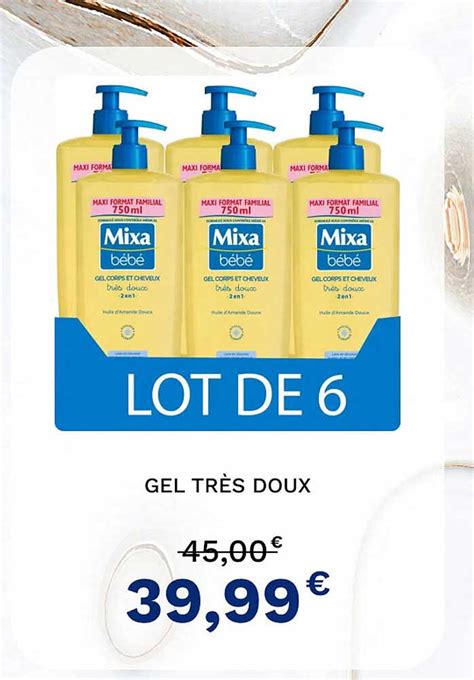 Promo Gel Très Doux Mixa Bébé chez Cdiscount iCatalogue fr