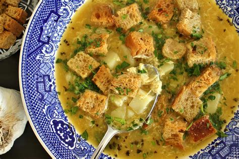 Česnečka Czech Garlic Soup Aka Hangover Soup Mission Food Adventure
