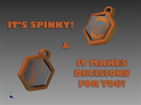 Josef Prusa Hex Heads Or Tails Spinner By Biketiger Download Free Stl