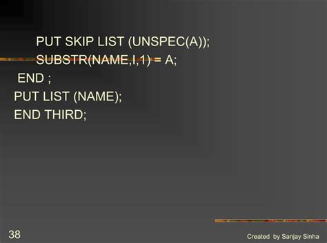 Introduction To Ibm Pl 1 Programming Language Ppt