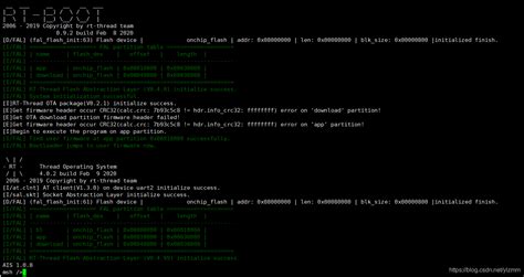 Rtthread Stm32通用bootloader 做ota升级rtthread 如何远程升级 Csdn博客