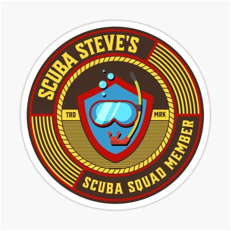 Big Daddy Scuba Steves Scuba Squad Sticker For Sale By Dwinburn