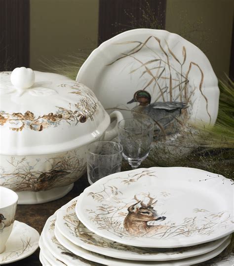 Gien Multi Set Of 6 Assorted Sologne Dessert Plates 23cm Harrods Uk