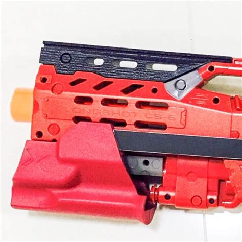 T Design 3d Printed Top Nerf Rail Attachment For Nerf Longshot Hobbies
