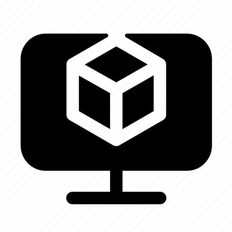 Virtual Machine Vm Cube Monitor Pc Emulator Icon Download On