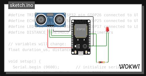 Ultra Sonic Copy Wokwi Esp Stm Arduino Simulator