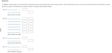 Solved Exercise Algorithmic Preparation Of Closing Chegg