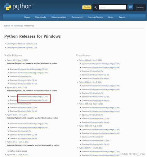 Python Windowslinux 3264位 下载与安装（官网）pywin32官网 Csdn博客
