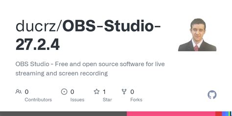 GitHub Ducrz OBS Studio OBS Studio Free And Open Source
