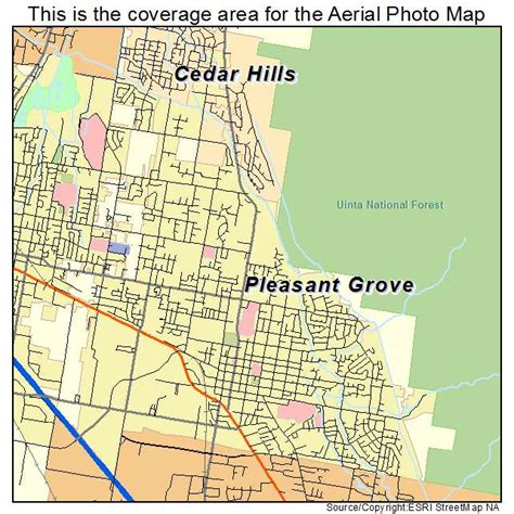 Aerial Photography Map Of Pleasant Grove Ut Utah