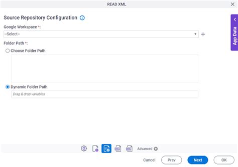 Read XML Source Repository Google Drive