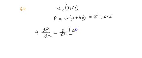 Solved Find Two Numbers Whose Difference Is 60 And Whose Product Is A