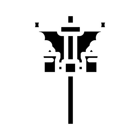 Electric Utility Pole Electrical Engineer Glyph Icon Vector