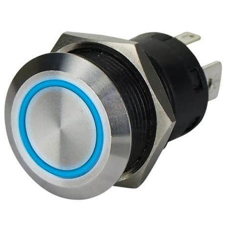 RELAXN Switch A Stainless Steel Push Switch With LED Light Ring Online Boating Store
