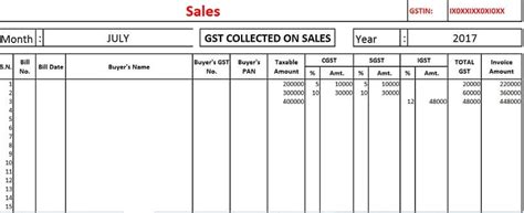 Download Revised Gst Input Output Tax Report In Excel Exceldatapro