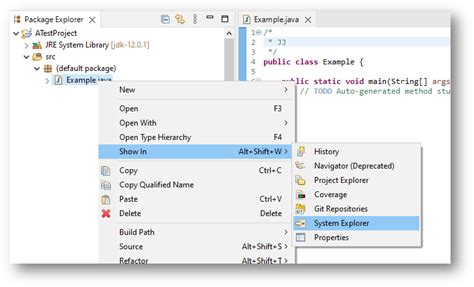 · This Will Open Awindow Of The Folder “src Containing The File