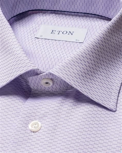 Light Purple Twill Shirt Eton