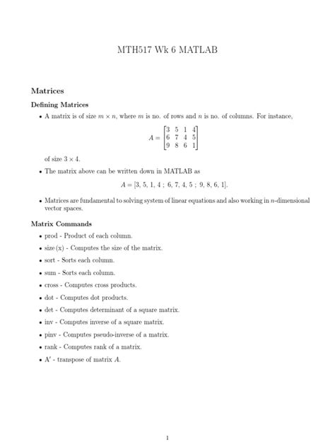 Mth517 Wk 6 Lab Pdf Matrix Mathematics Functional Analysis