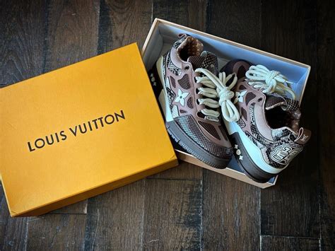 Lv Skate Sneaker ‘brown Python Rrepsneakers