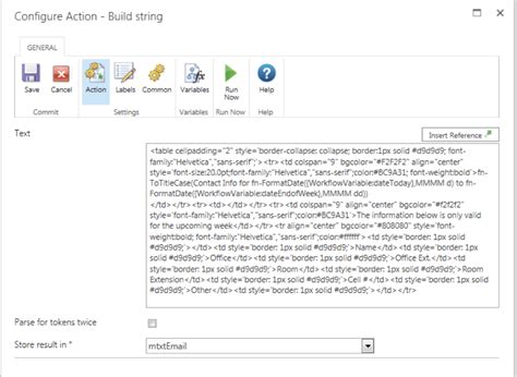 creating attractive emails with html tables in nintex habanero