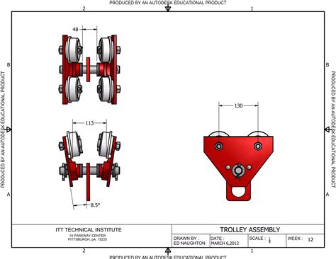 Trolly Assembly Title Pdf Drawing And Sketching Arts And Crafts