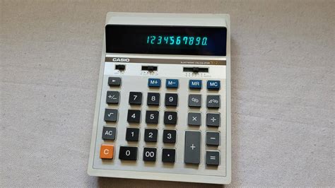 Rare 1970s Casio S 2 Calculator Fluorescent Tube Display Japan Vinty