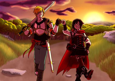 Rwby Ruby X Jaune