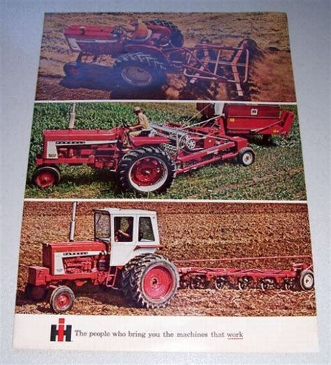 1965 Ih International Harvester Farmall Tractors 3 Page Print Ad