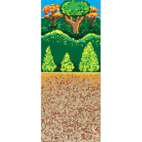 Retro Forest Pixelated Backdrop — Shimmer And Confetti