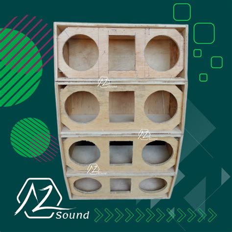 Jual Box Speaker 3way LINE ARRAY 4 INCH Double Plus Tweeter Kotak Shopee Indonesia