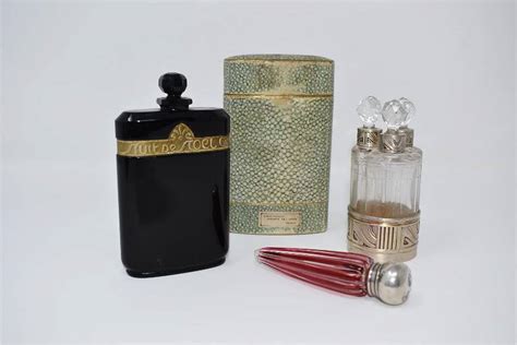 Grouping Of Three Antique Perfume Scent Bottles