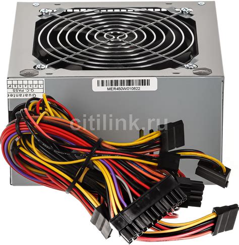 Характеристики Блок питания Accord ACC-450W-12, 450Вт, 120мм [acc-450 ...