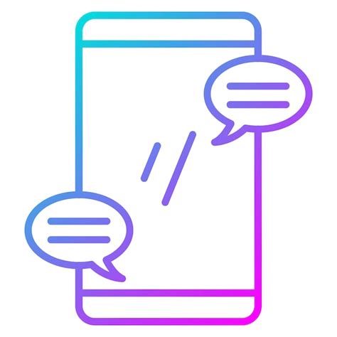 Premium Vector Mobile Messaging Vector Icon Can Be Used For Communication And Media Iconset