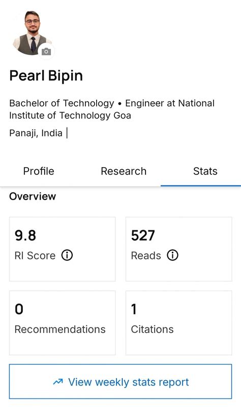 Er Pearl Bipin On Linkedin Research Innovation Success Milestone Gratitude Researchgate