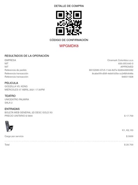 Boletas De Cine Gozilla Pdf