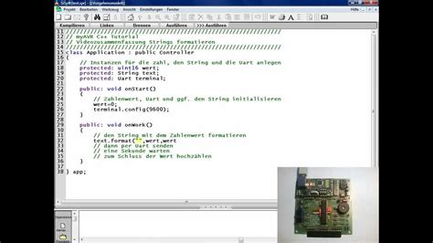 Videozusammenfassung MyAVR C Tutorial String Formatierung YouTube