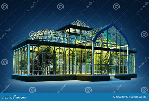 Greenhouse Botanical House With Exotic And Home Cultivated Plants