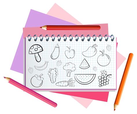 Free Vector Hand Drawn Doodle Icons On Notebook Page