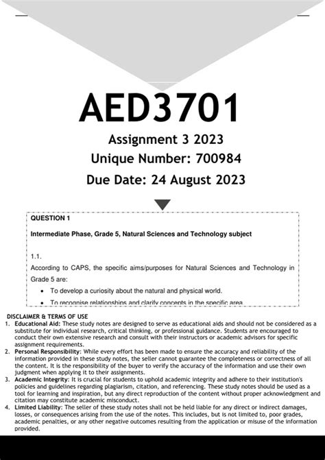 Pvl3701 Assignment 1 Answers Semester 1 2024 Distinction Guaranteed