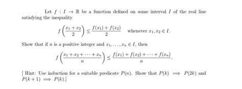 Solved Let F 1 R Be A Function Defined On Some Interval