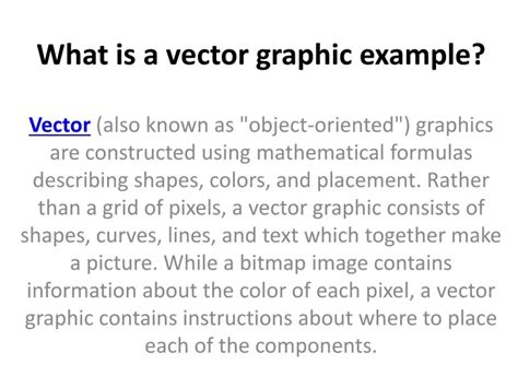 ppt what is a vector graphic example powerpoint presentation free