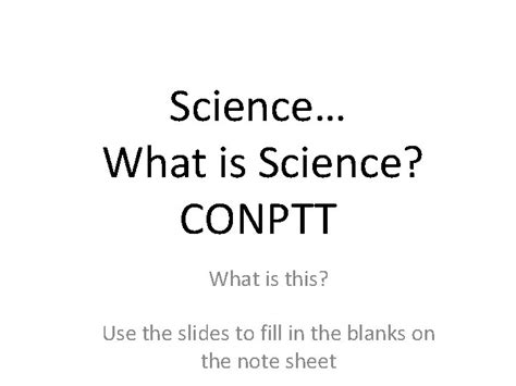 Science What Is Science Conptt What Is This