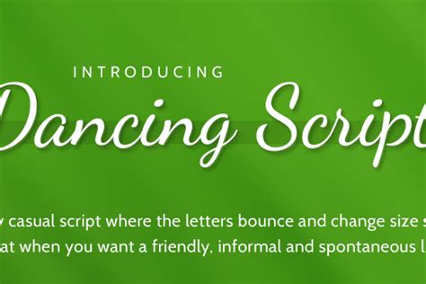 Dancing Script Font Family 1001 Fonts