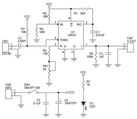 Frequency To Voltage Converter Circuit Diagram Circuit Diagram