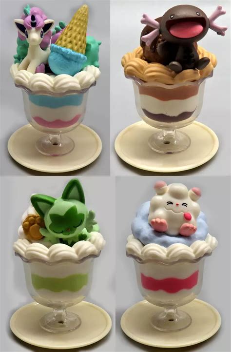 駿河屋 全4種セット 「ポケモン Yummyスイーツマスコット5」（トレーディングフィギュア）
