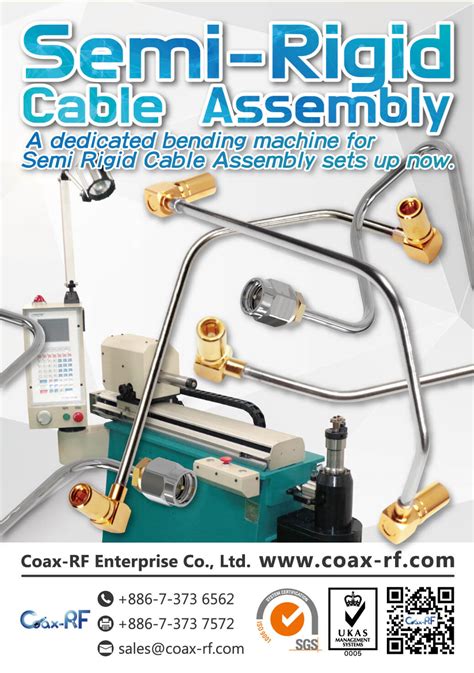 Semi Rigid Cable Assembly Coax Rf Enterprise Co Ltd