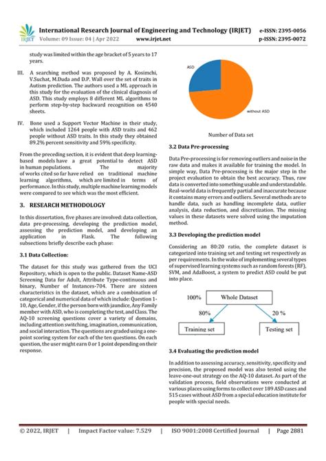 predicting autism spectrum disorder using supervised learning