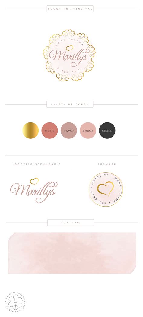 Identidade Visual Marillys Moda Intima And Sex Shop On Behance